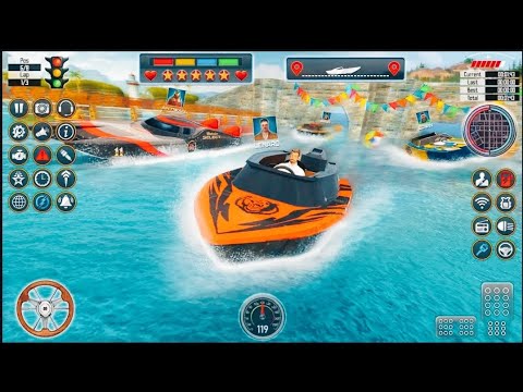 🚤Speed Boat Racing Game - Android Boat Racing Gameplay - YouTube