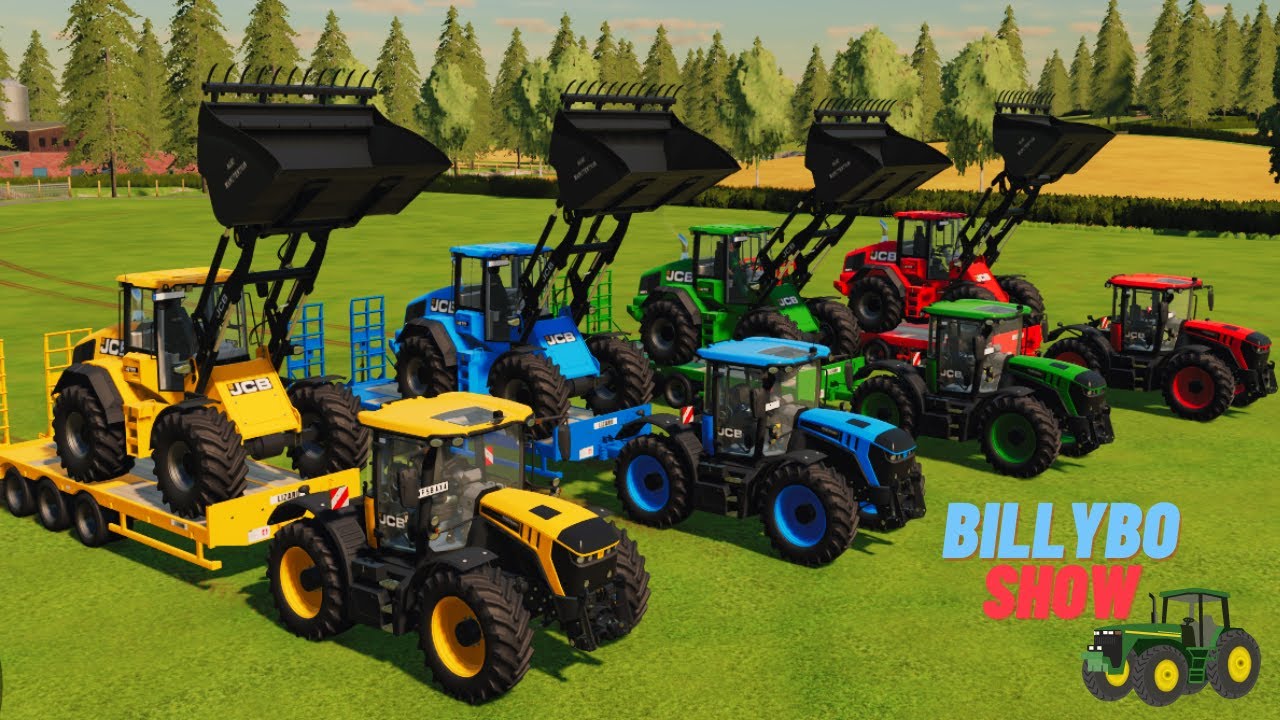 New JCB TRACTORS TRANSPORTING JCB WHEEL LOADERS. VAL TRACTORS LOADING ...