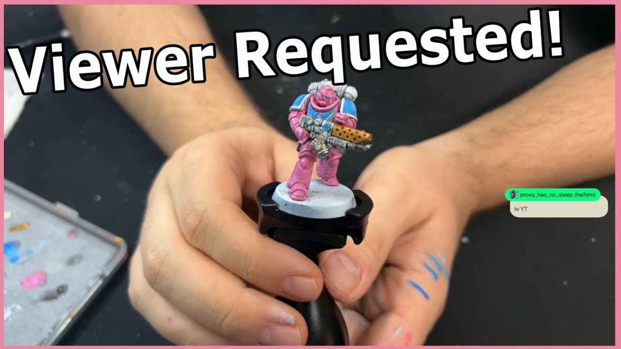 Painting a Trans Pride Color Scheme Space Marine! - YouTube