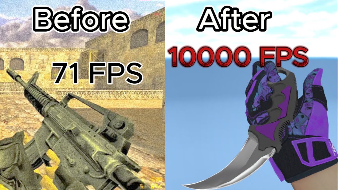 How to get more FPS in CS 1.6 (10,000+ FPS) - YouTube