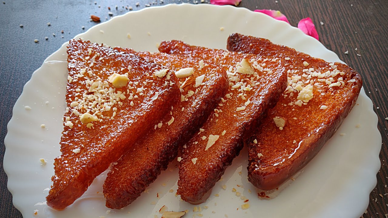 Bread Chashani | Fried Bread in Sugar Syrup | Quick Holi Dessert ...