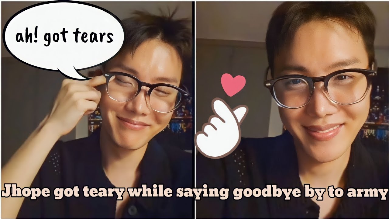 jhope goodbye to army 💜 last weverse live 🥺 - YouTube