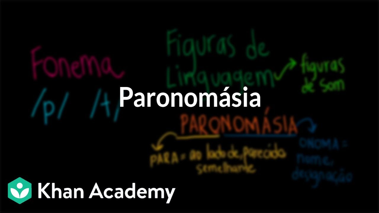 Paronomásia - YouTube
