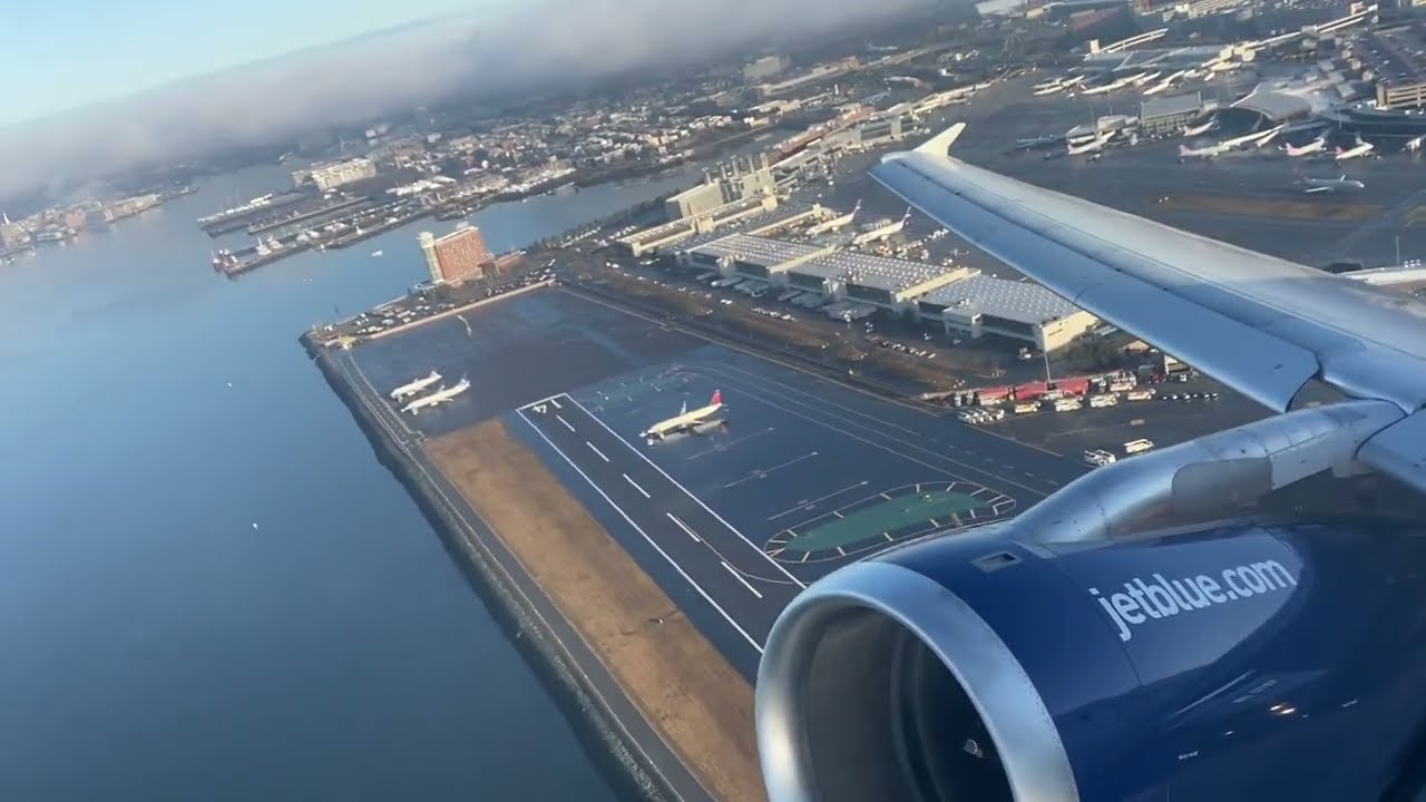 [HD] BEAUTIFUL LOUD JetBlue A320 Takeoff from Boston - YouTube