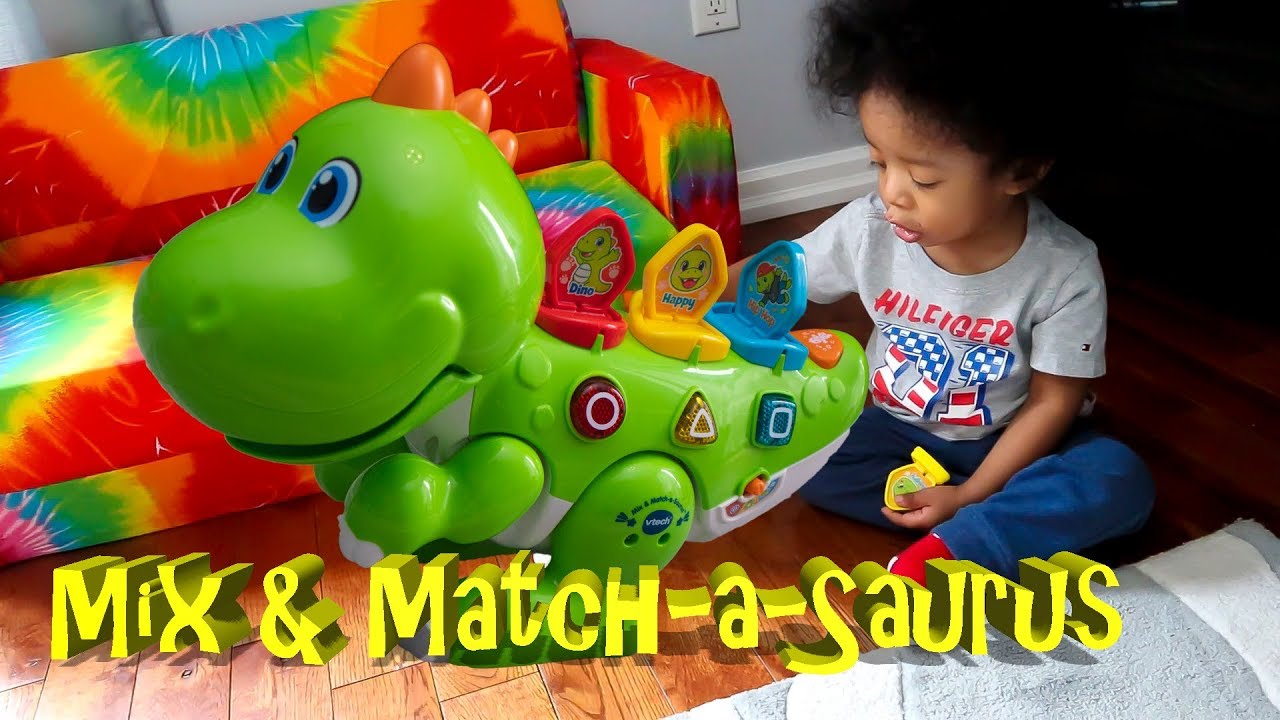 Vtech Mix and Match-a-Saurus Real World Interactive Review - YouTube