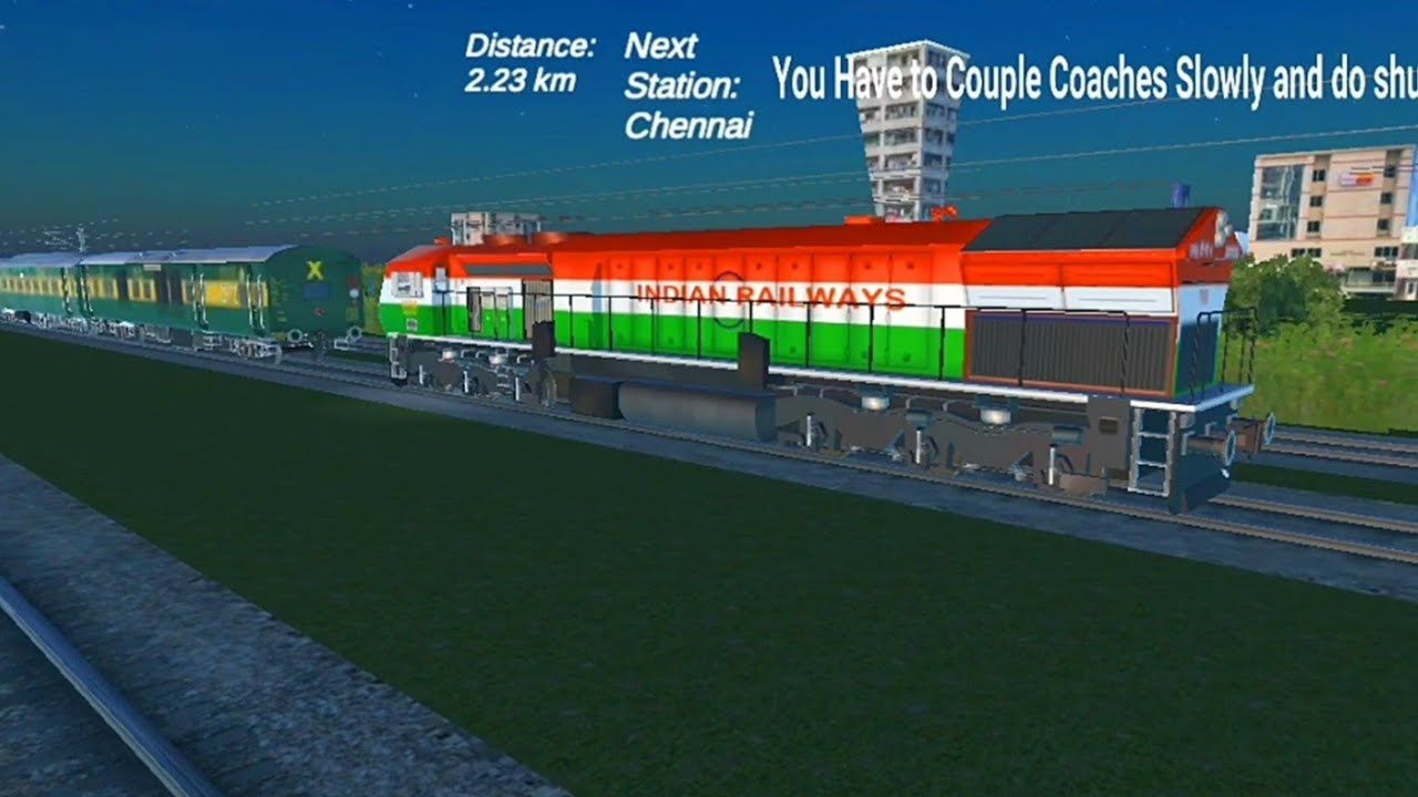 Night time Realistic Locomotive operating | Indian railway simulator ...