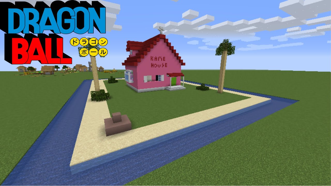 Minecraft: Dragon Ball Kame House Modded Build - YouTube