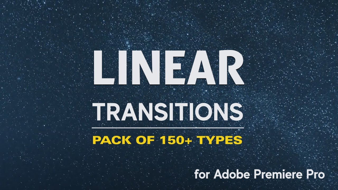 Transitions Fun - Linear Transitions Pack for Adobe Premiere Pro - YouTube