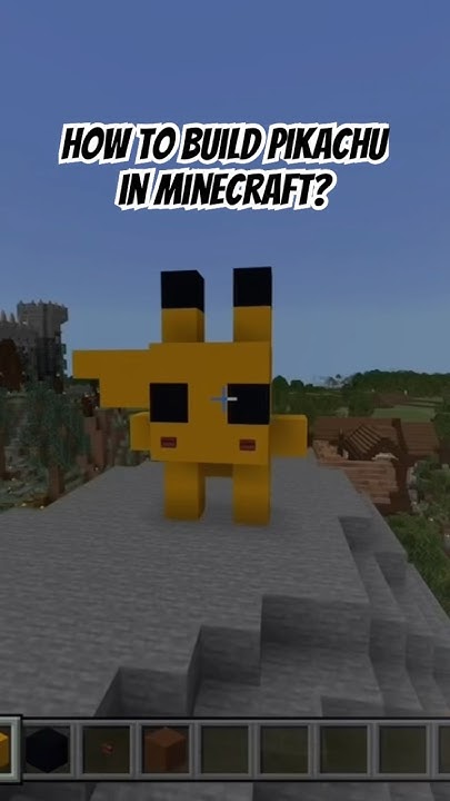 How to build Pikachu in minecraft Easy tutorial - YouTube