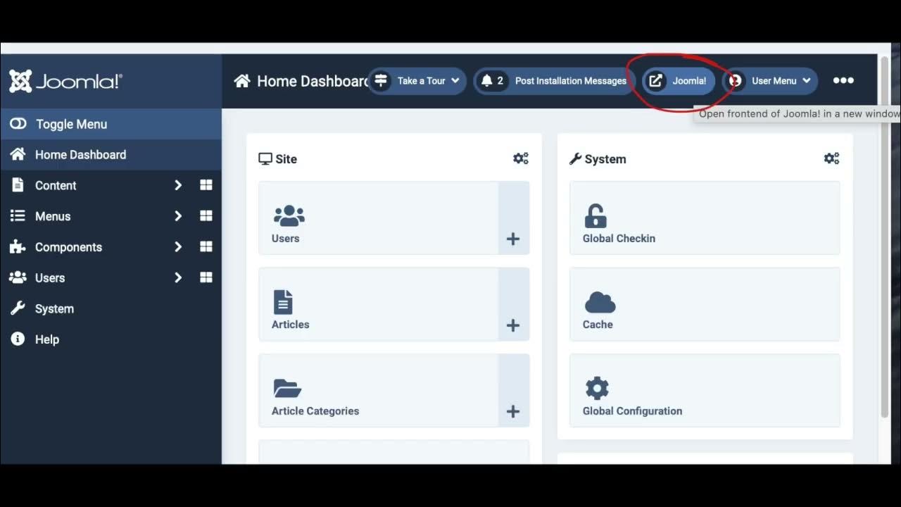 Joomla 101 B - YouTube