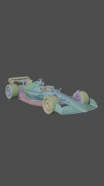 3D printed F1 car assembly animation - YouTube
