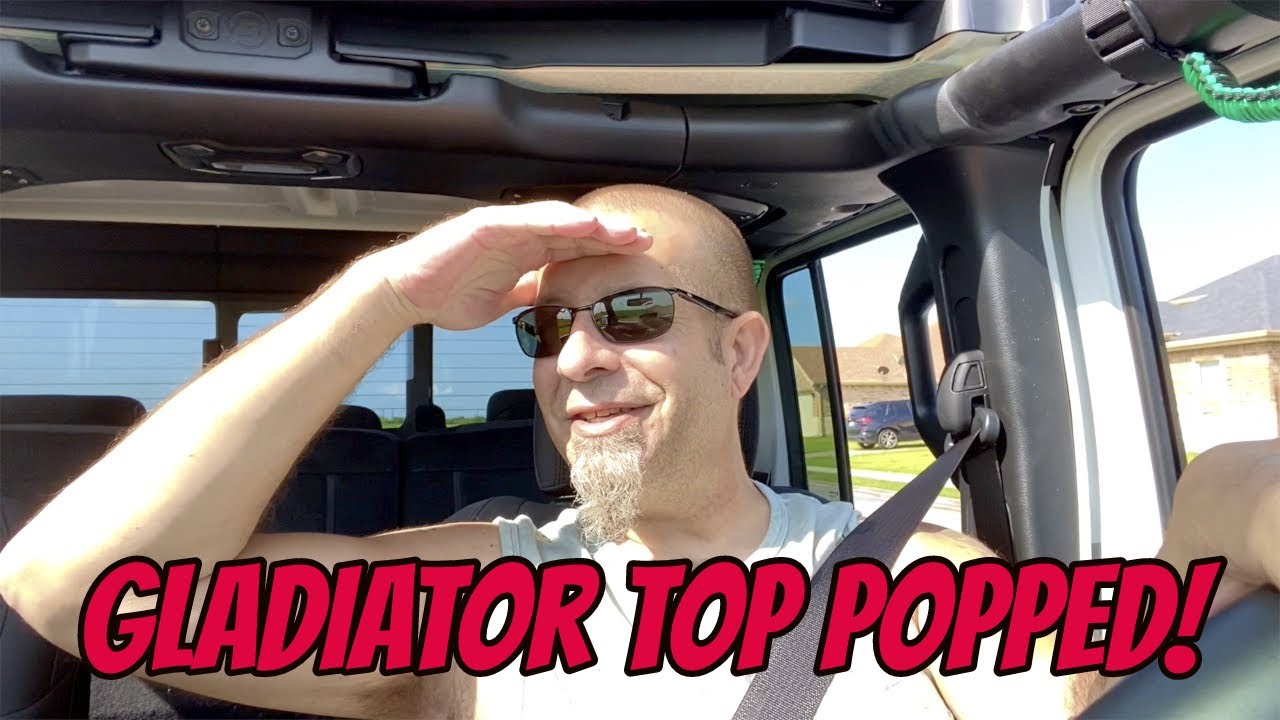 What is it Really Like to Drive Top Open on the Jeep Gladiator - YouTube