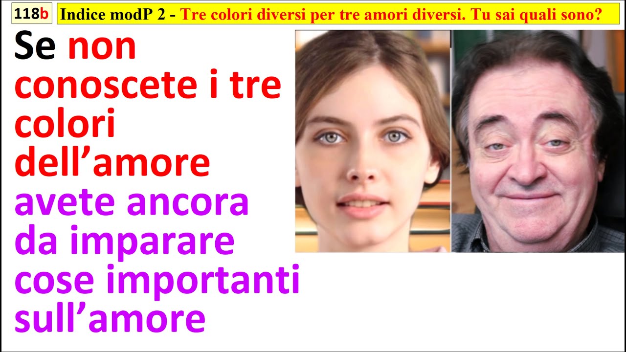 AP18.2 - Tre colori diversi per tre amori diversi. Tu sai quali sono ...