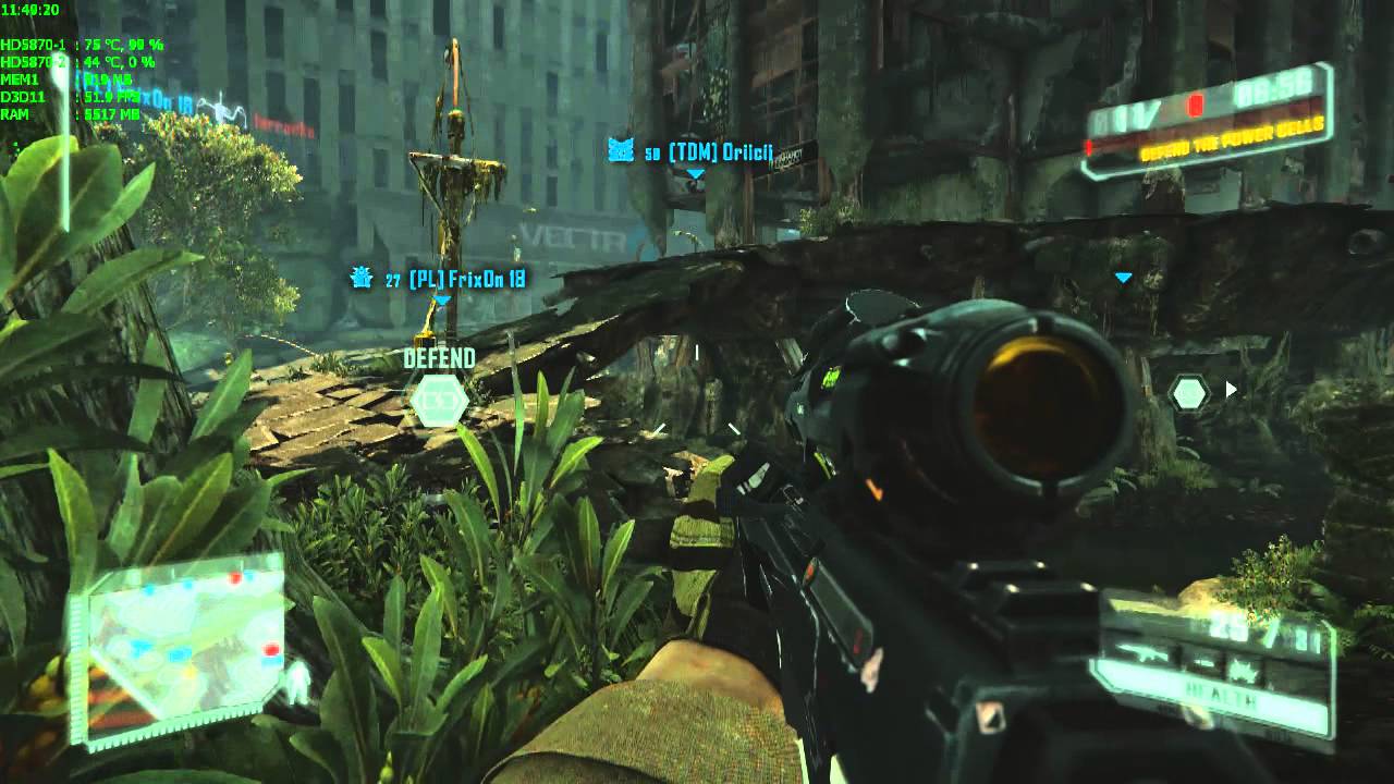 CRYSIS 3 MULTIPLAYER GAMEPLAY EXTRACTION AMD Radeon 5870 I7 4770K - YouTube