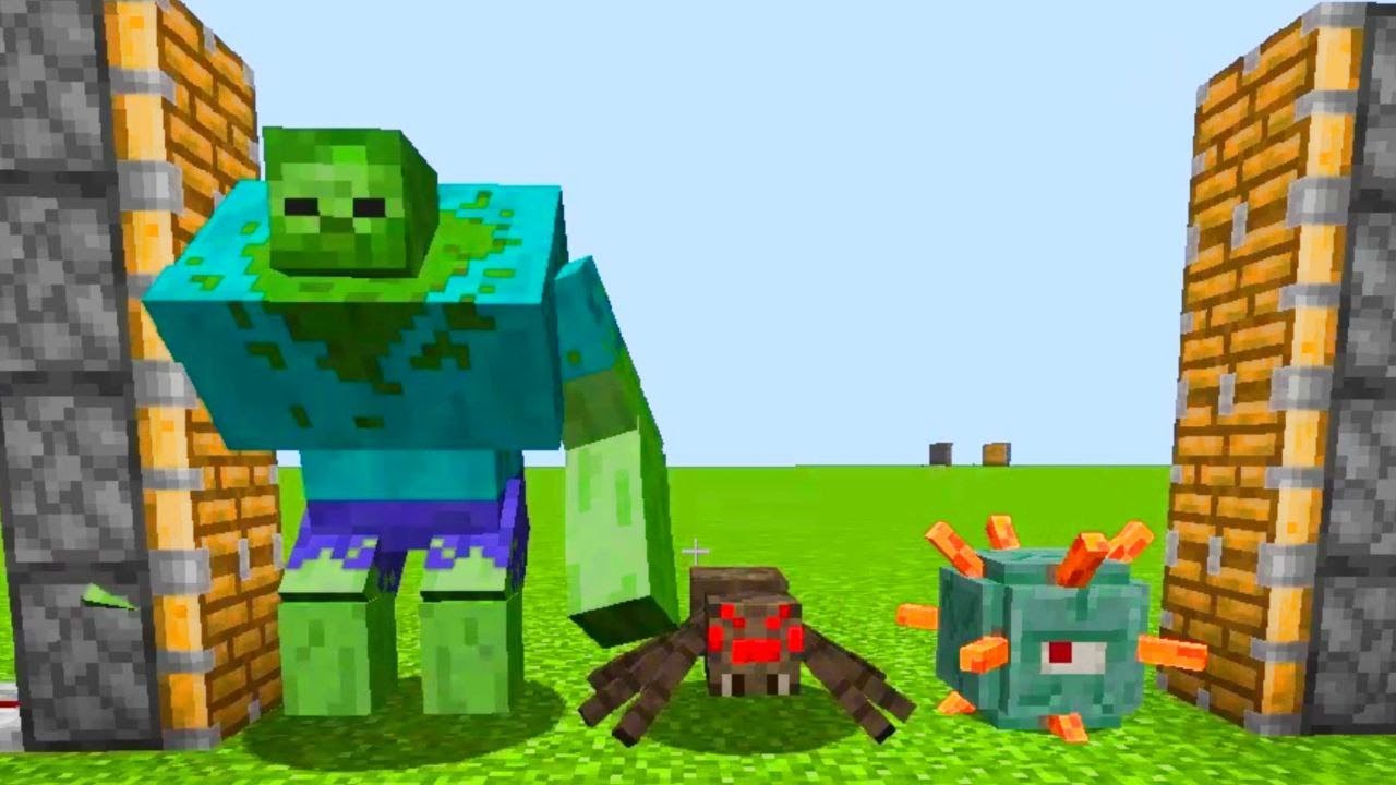 Mutant Zombie +Spider + Guardian = ??? / minecraft - YouTube