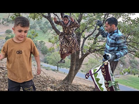Leila’s Busy Day in the Village 🌿 | Digging a New Well, Little Kiarash Visits & Gathering Firewood