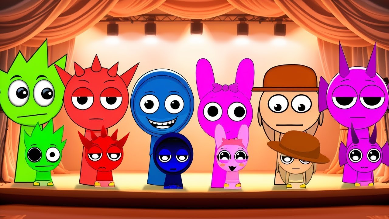 SPRUNKI KIDS TAKE THE STAGE! Little Stars & Their Favorite Sounds ...