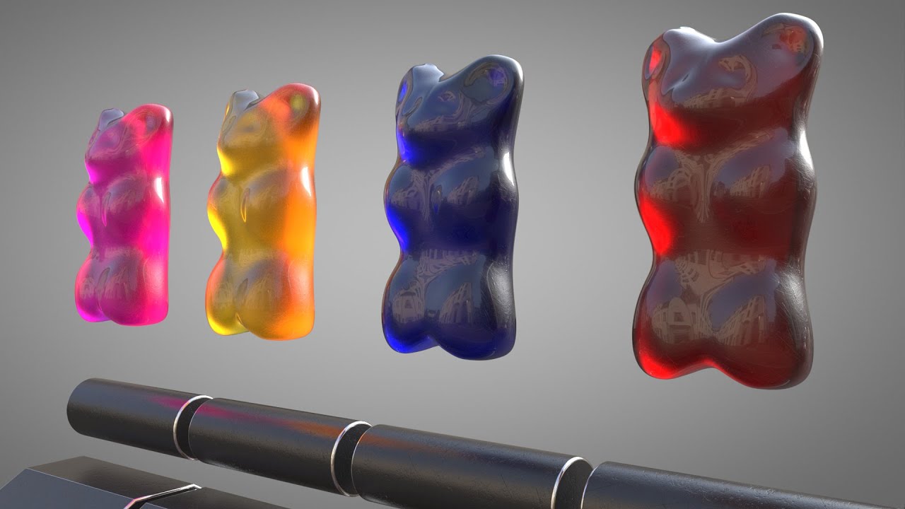 Gummy Bears 😋 Softbody Simulation 53 ️ - YouTube