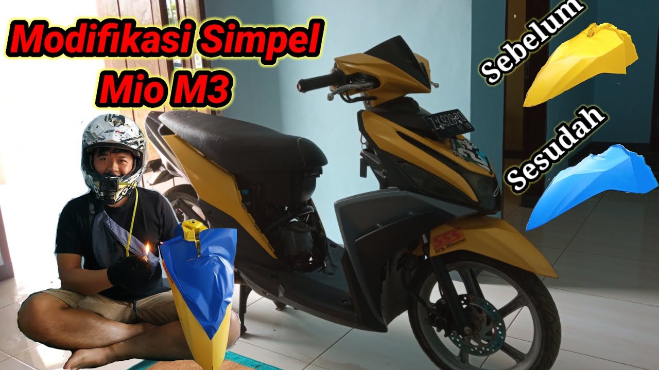 Modifikasi simpel yamaha Mio M3 || Cara pasang Skotlet untuk pemula ...