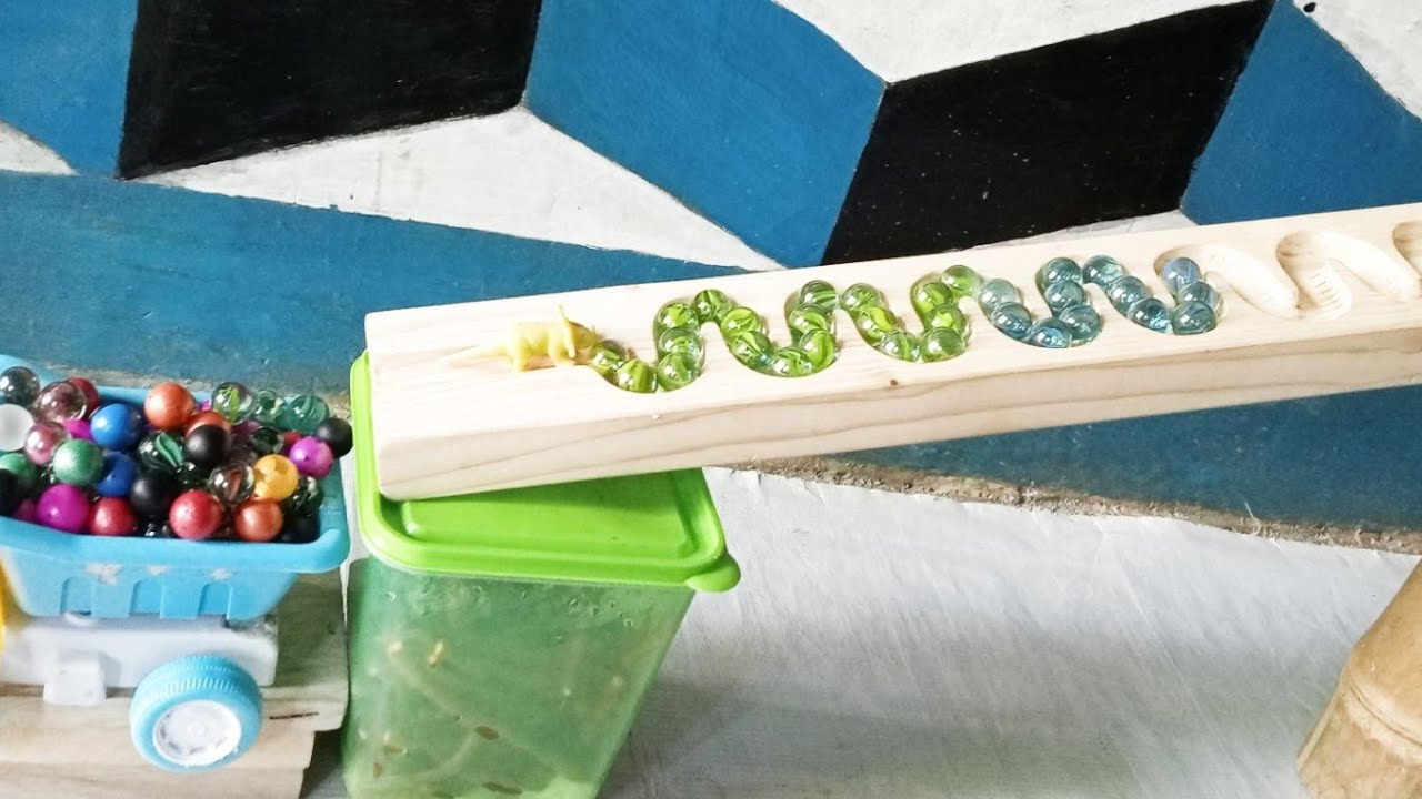Marble Run Race☆Marble funny and full colour #47 - YouTube