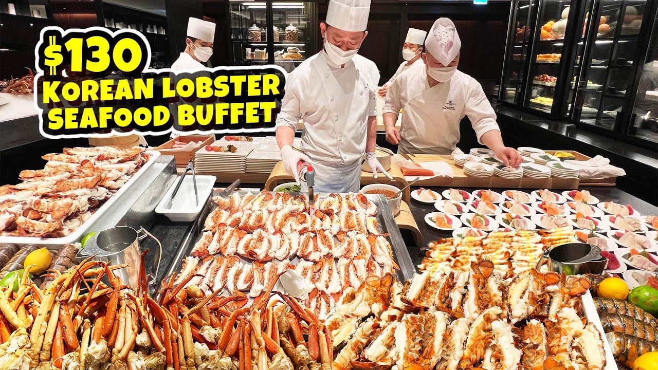 $130 All You Can Eat KOREAN LOBSTER SEAFOOD BUFFET in Seoul South Korea ...