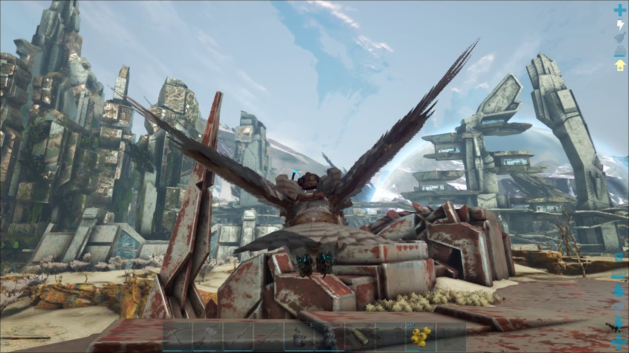 Ark - Extinction - New "safe" base location in the Wasteland - YouTube