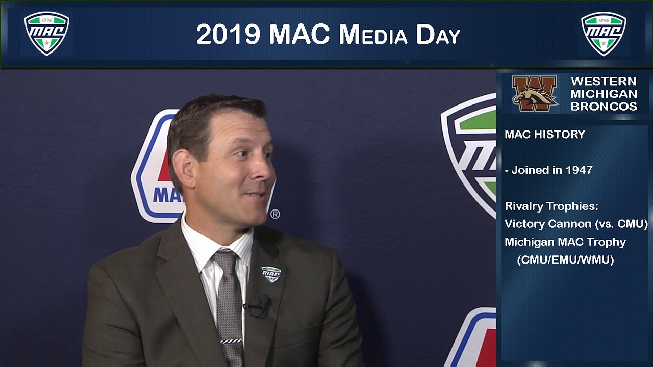 Western Michigan Head Coach Tim Lester - MAC Football Media Day 2019 ...