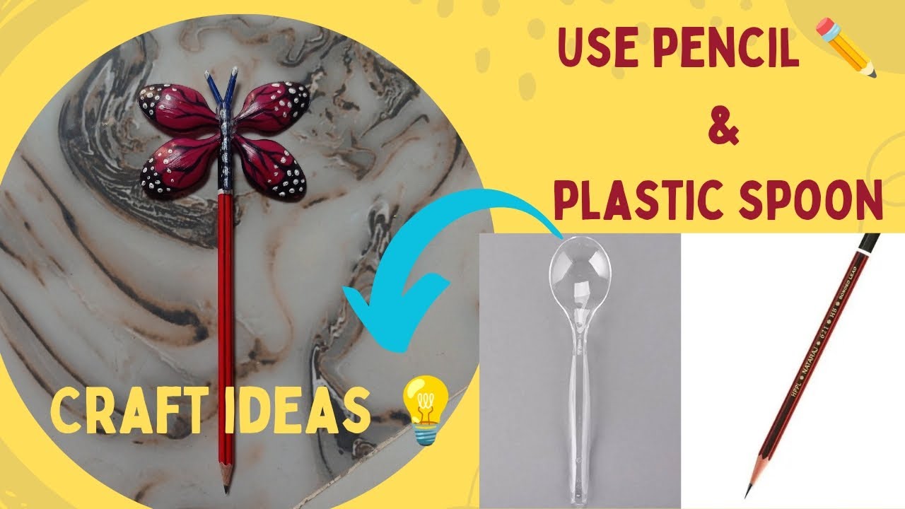 craft ideas 💡 || how to make stylish pencil at home || use waste ...