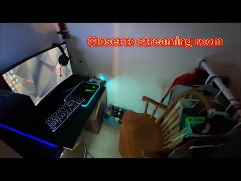 Turning my closet into gaming/streaming setup - YouTube