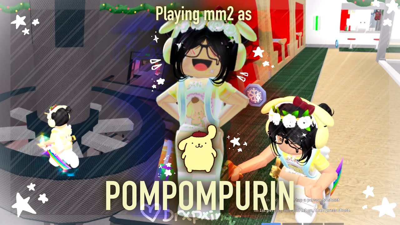 Playing mm2 as Pompompurin - YouTube