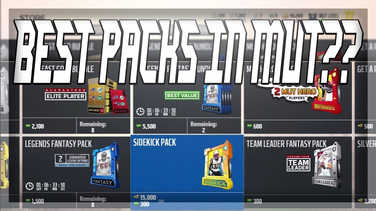BEST PACKS TO OPEN IN MUT 18!! FROM WORST TO BEST!!| MADDEN 18 ULTIMATE ...