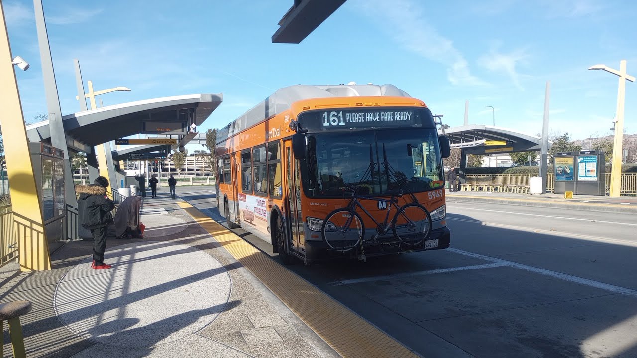 2014 LACMTA New Flyer XN40 5949 - YouTube