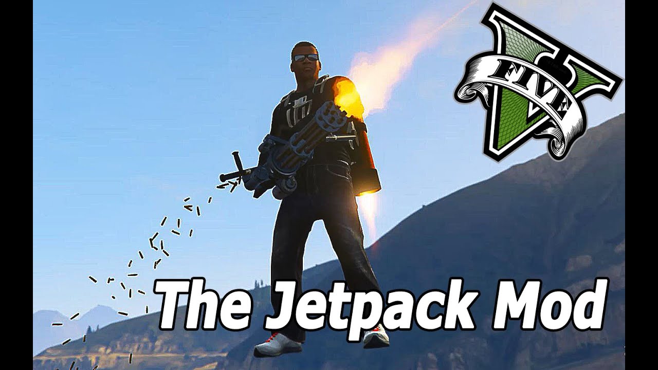 GTA 5 PC - Jetpack Mod ! w/ funny FAILs (Funny Moments Gameplay) - YouTube