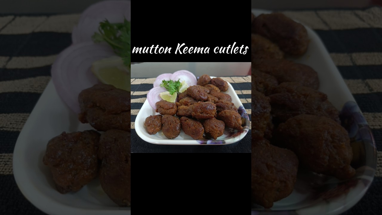 mutton Keema recipe| keema cutlets| dinner starters| food court - YouTube