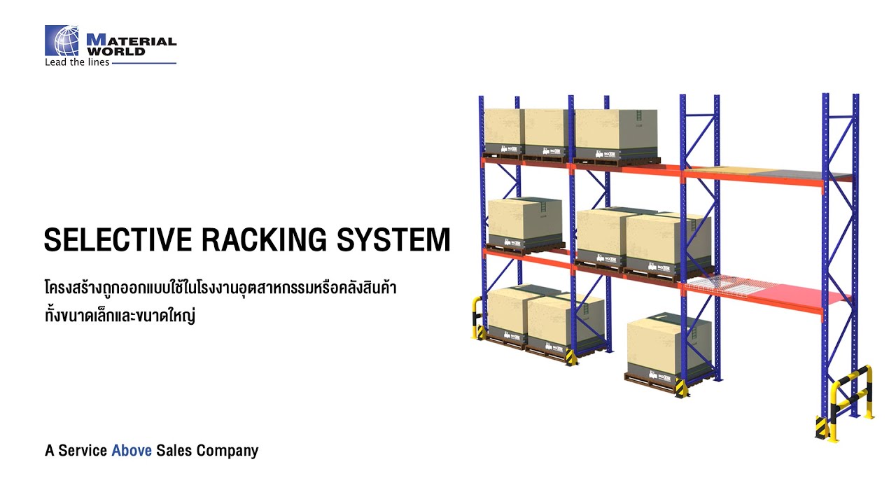 ชั้นวางพาเลทสินค้า I SELECTIVE RACKING SYSTEM - YouTube