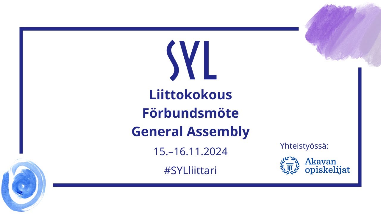 SYLin liittokokous 15.–16.11.2024 - YouTube