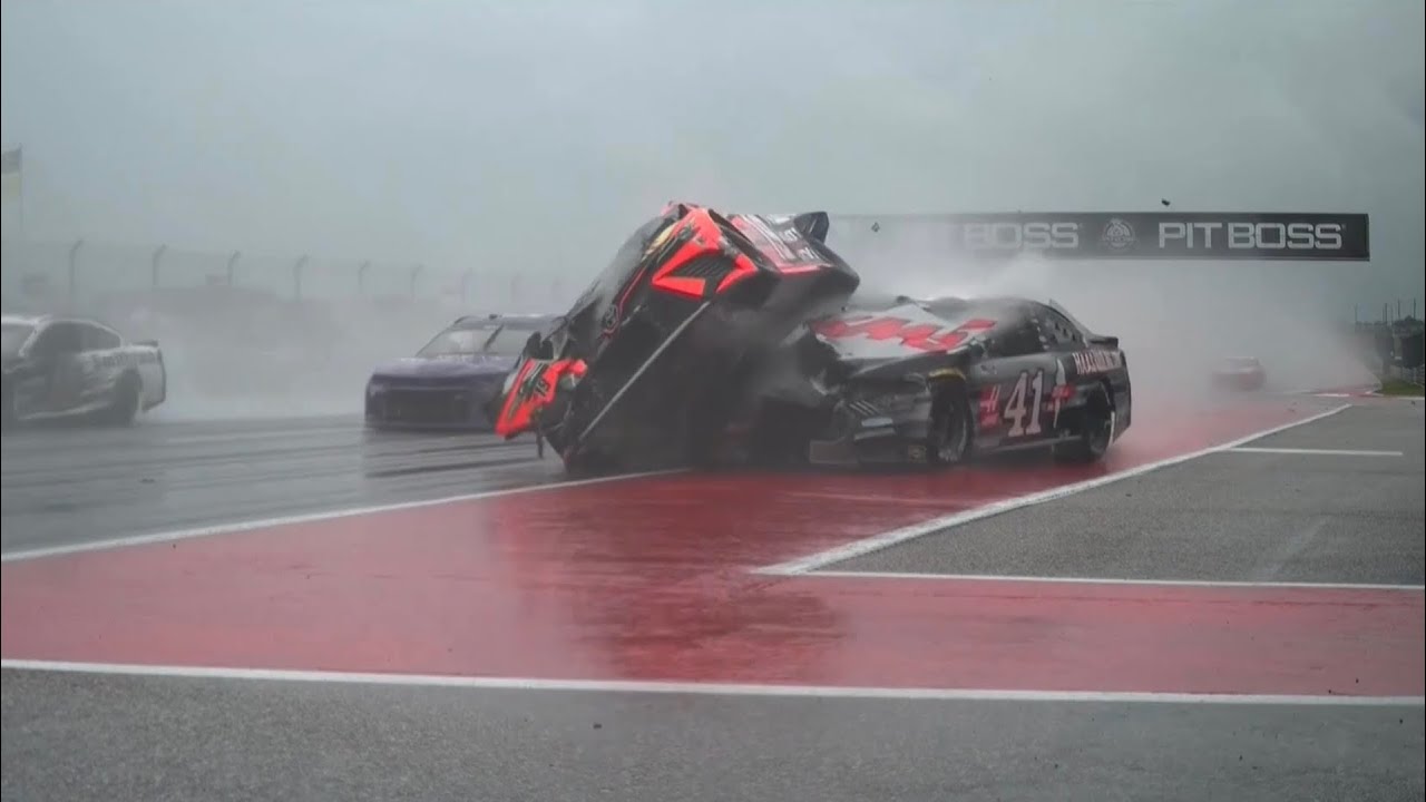 Martin Truex and Cole Custer HUGE Crash - 2021 NASCAR Cup Series at ...