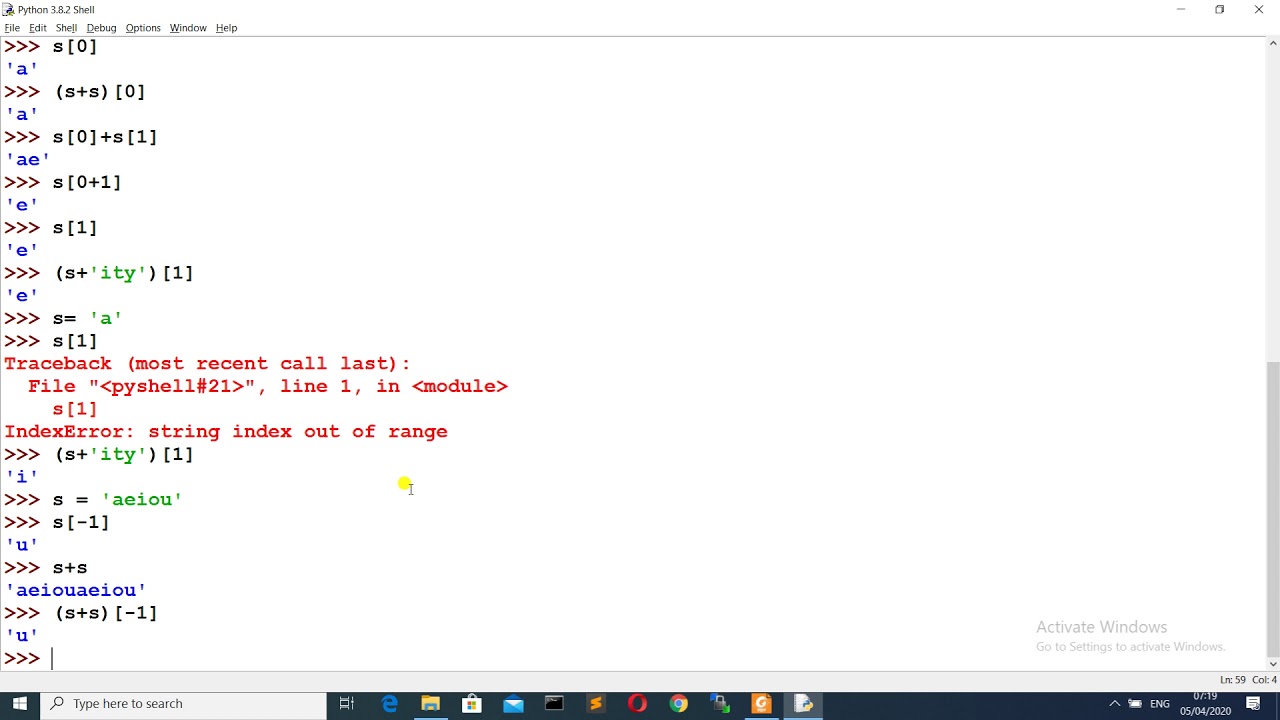 Unit1 09 Programming Fundamentals Strings Indexingslicing 23 Youtube 6669