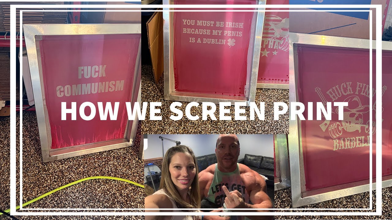 HOW WE SCREEN PRINT - YouTube