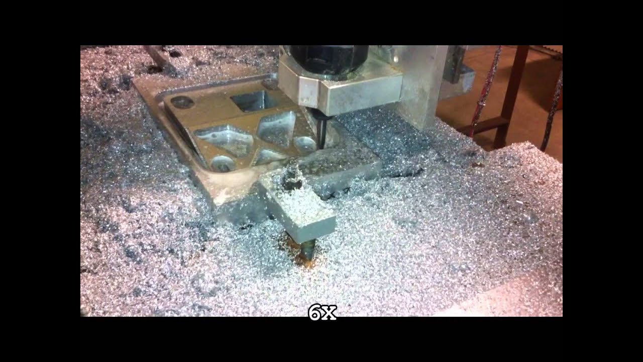 cnc 3d milling, ball nose finish - YouTube