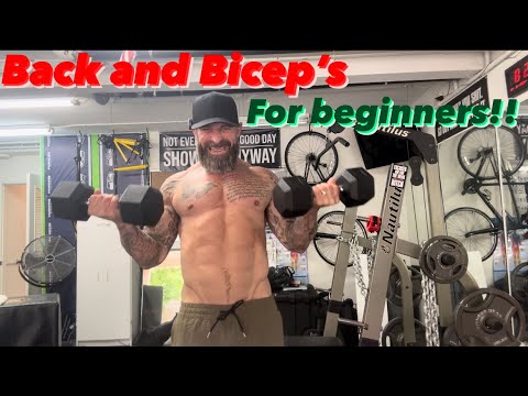 Back and Bicep’s for Beginners! Follow along! - YouTube