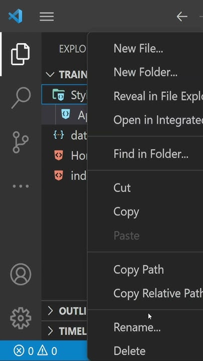 VS Code Creating files #shorts #ytshorts #shortsyoutube - YouTube