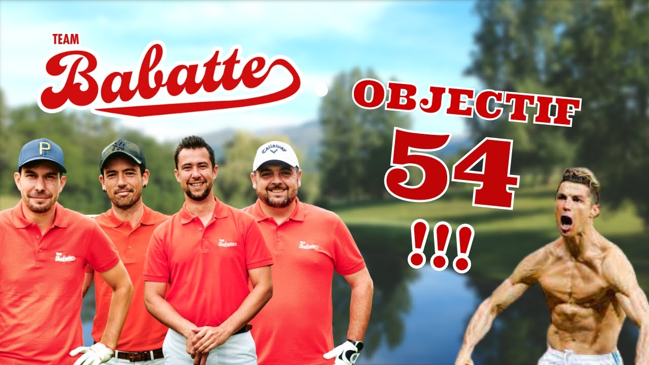 Objectif 54 avec la team babatte ! Les birdies pleuvent après un aller ...
