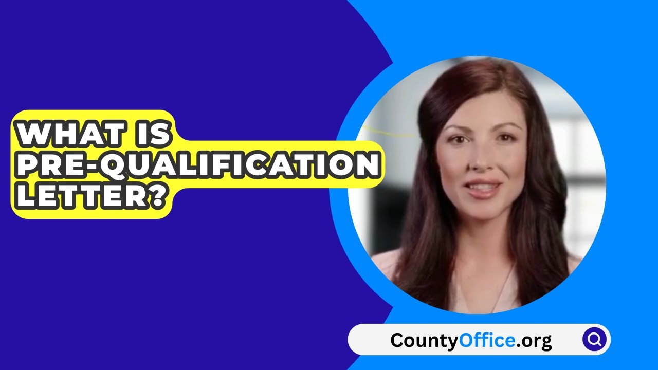 What Is Pre-Qualification Letter? - CountyOffice.org - YouTube