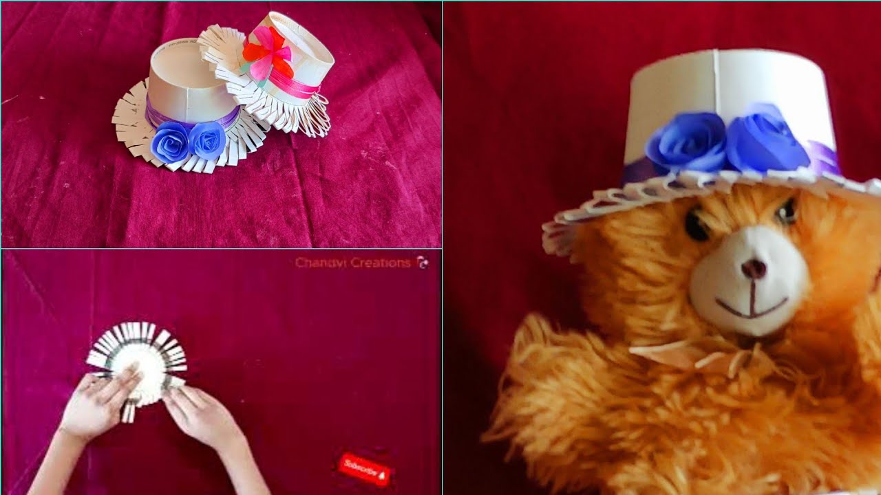 2-minute paper hat | How to make a hat with Paper cup | diy hat | paper ...