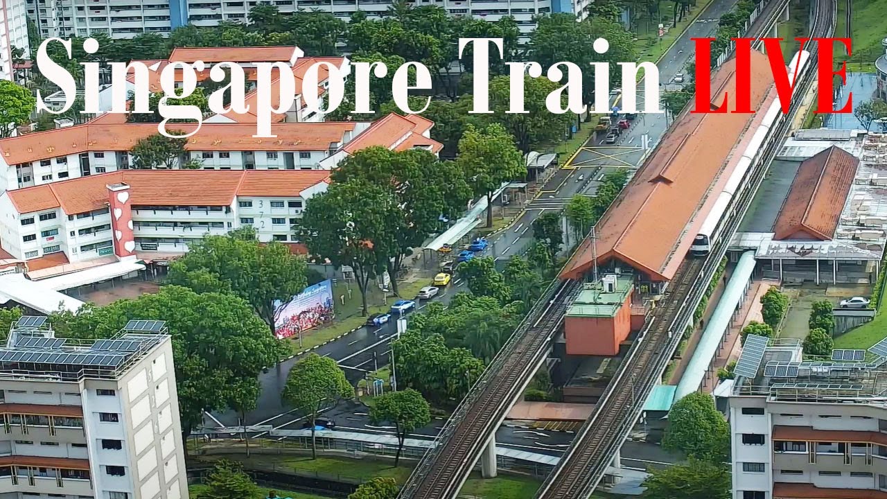 【LIVE Camera】Singapore train Bukit Gombak MRT station virtual railway ...