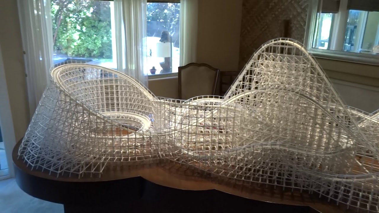 ModelWorksAJT - Working architectural model of a wooden roller coaster ...