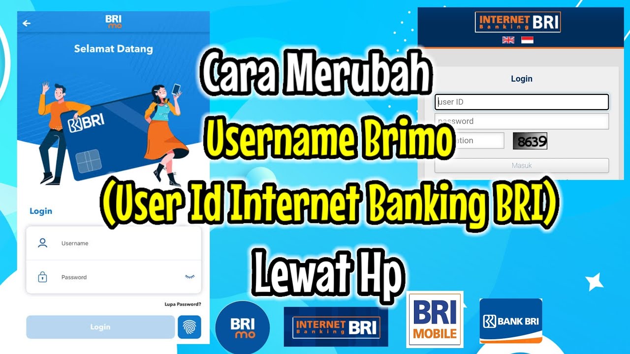 cara mengganti username brimo || cara mengganti user id internet ...