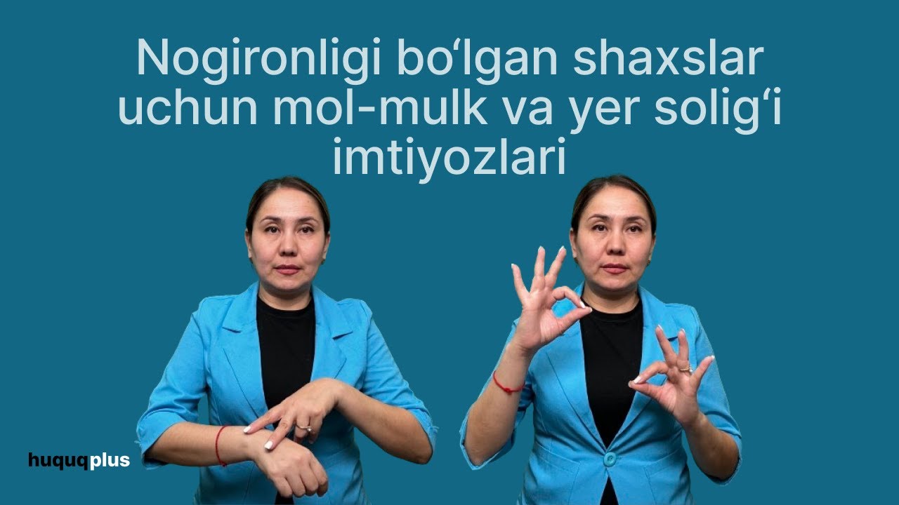 Nogironligi bo‘lgan shaxslar uchun mol-mulk va yer solig‘i imtiyozlari ...