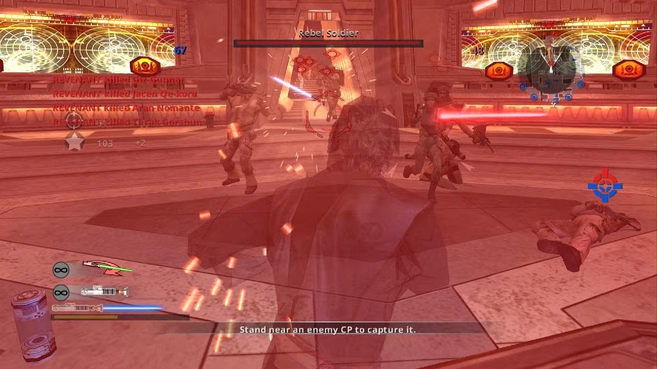 Saber Throw Hallway Slaughter // SWBF2 Remaster - YouTube